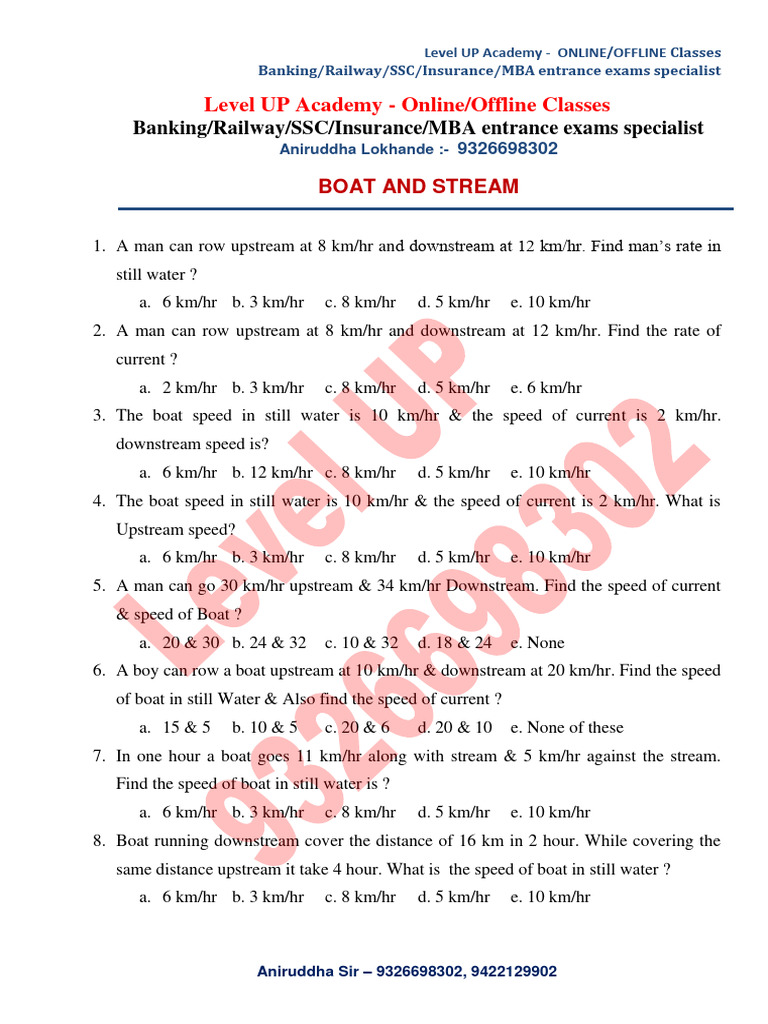 Boat And Stream Pdf Speed River