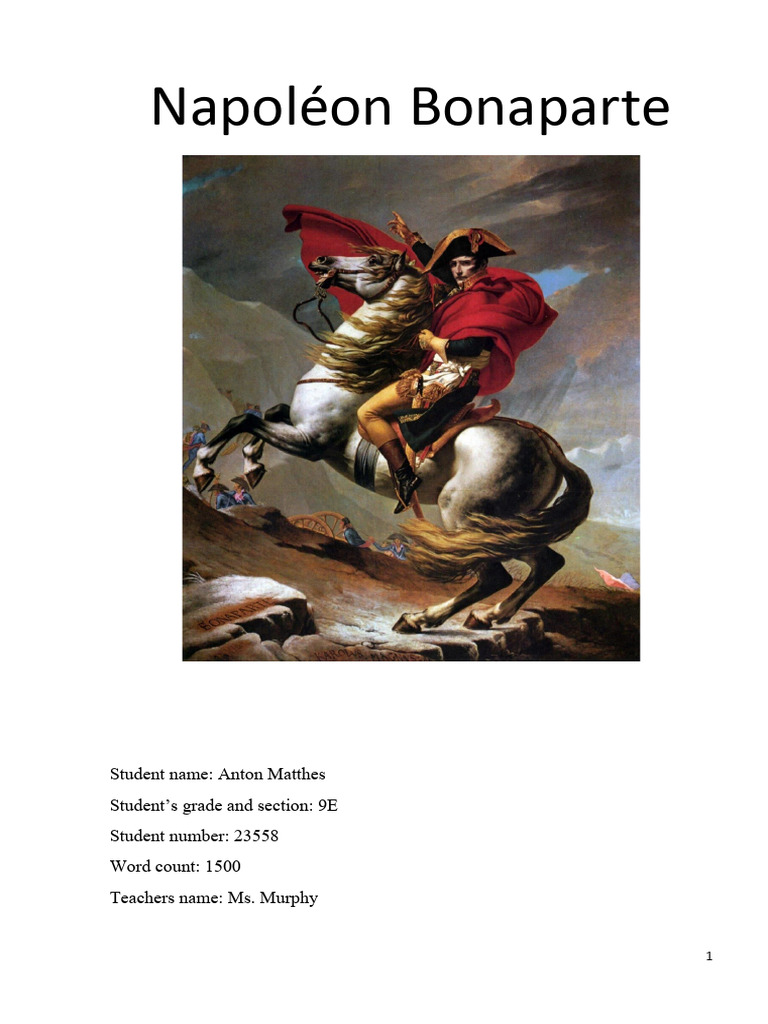 Napoléon Bonaparte | PDF