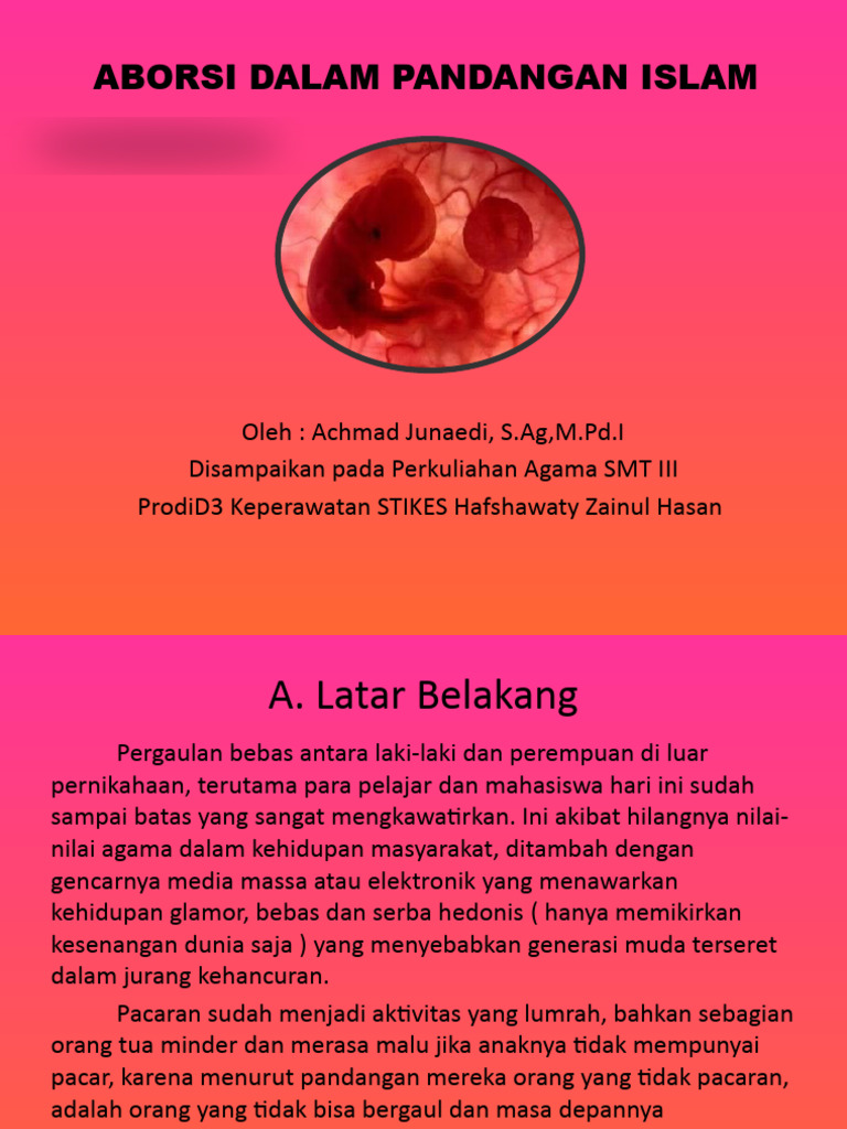 Aborsi Dalam Pandangan Islam 2021 | PDF
