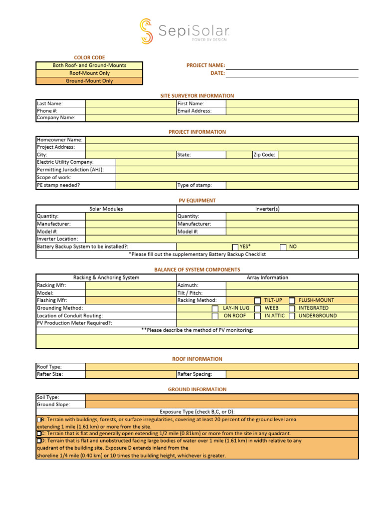 Solar Project Information Checklist | PDF