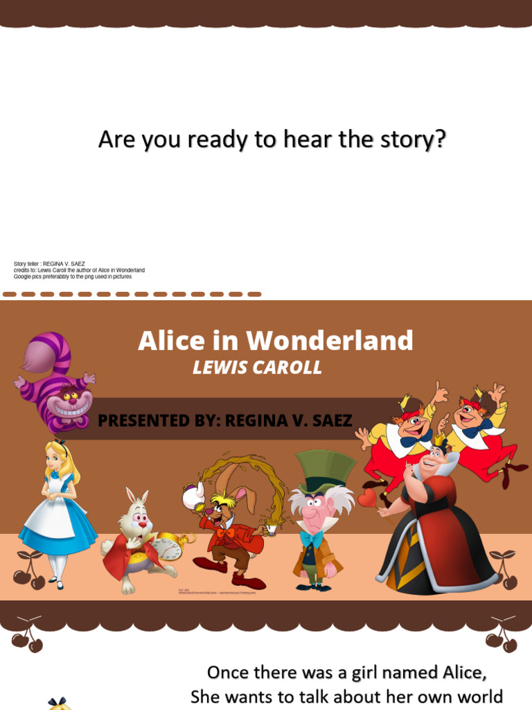 Alice in Wonderland Story Telling | PDF