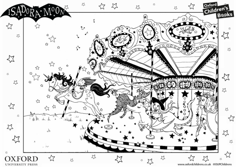 Isadora Moon Fairground Colouring Sheet | PDF