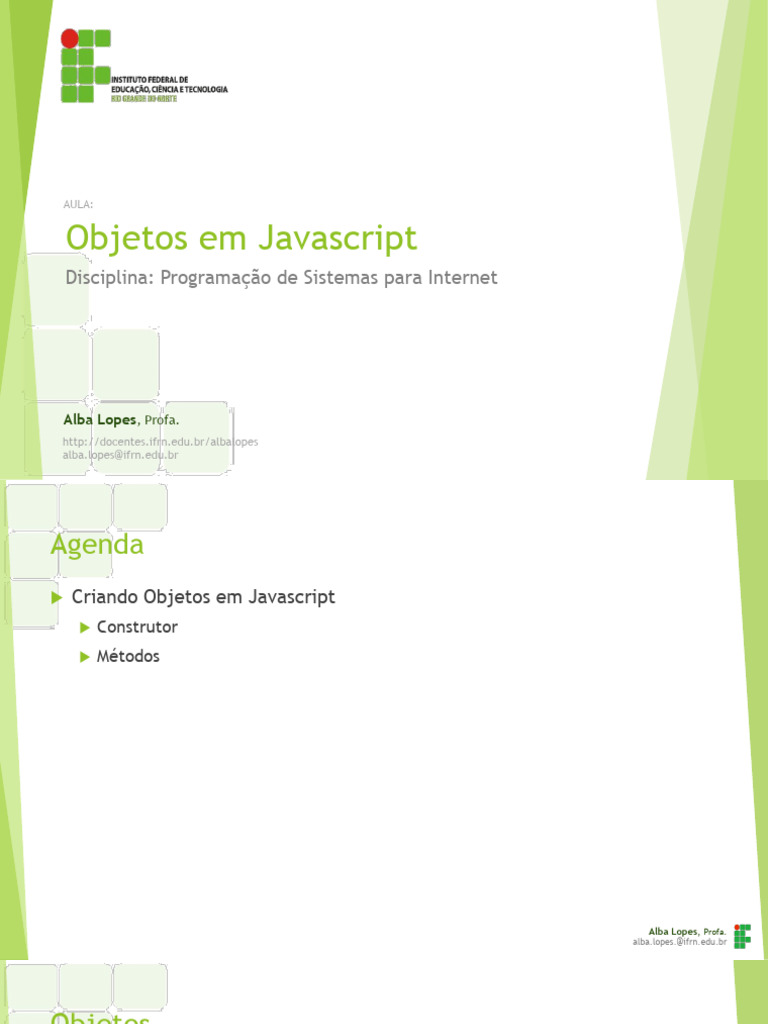 Aula 03 Objetos em JavaScript | PDF