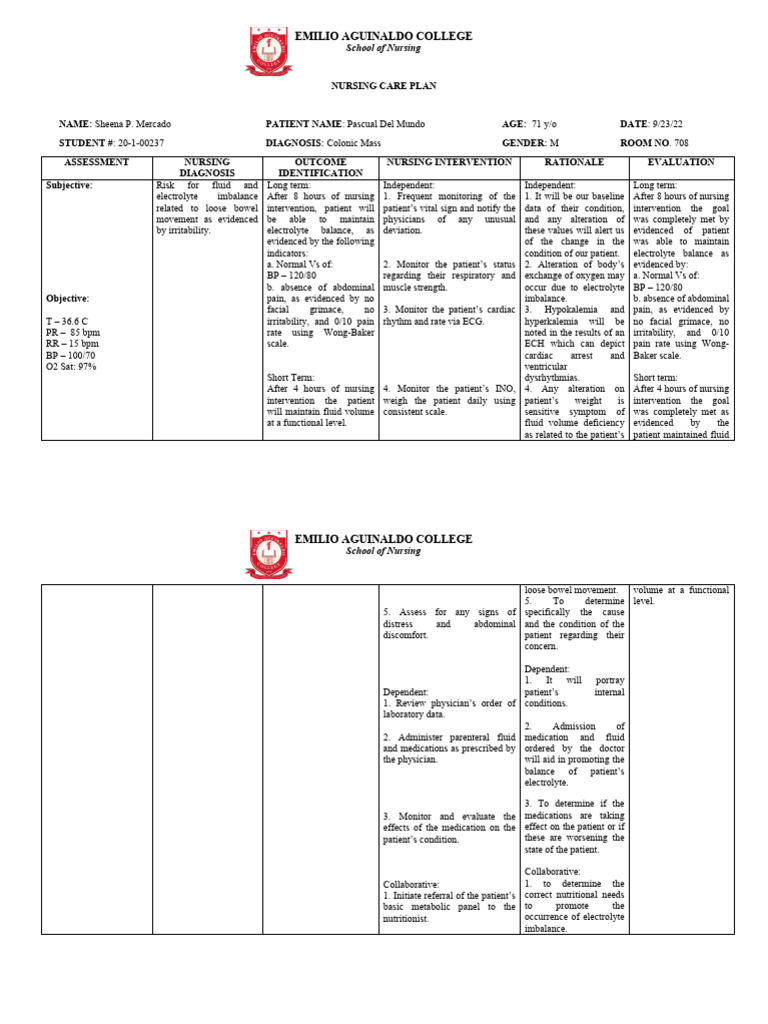 Ncp Format Pdf