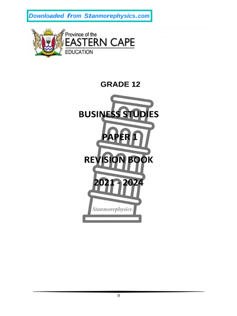 BSTD GR 12 P1 Revision Book 2021 EC | PDF