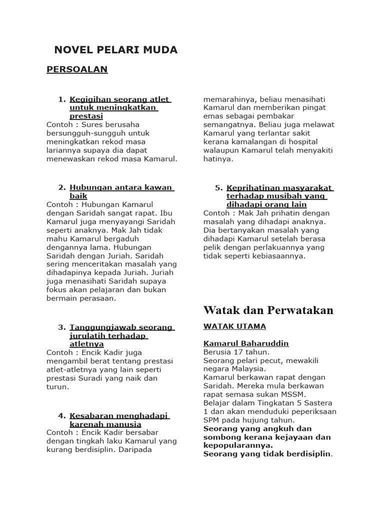 Novel Pelari Muda | PDF