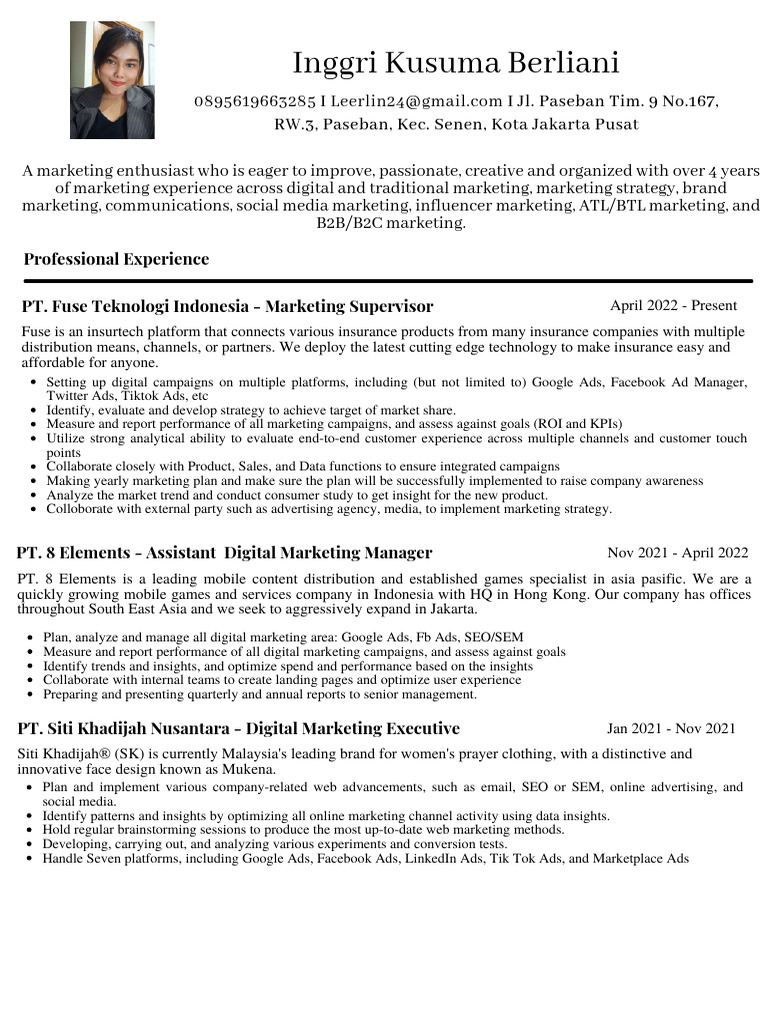 CV Inggri 062923 | PDF