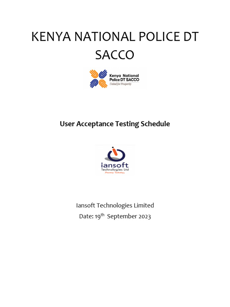 UAT 2 Schedule | PDF