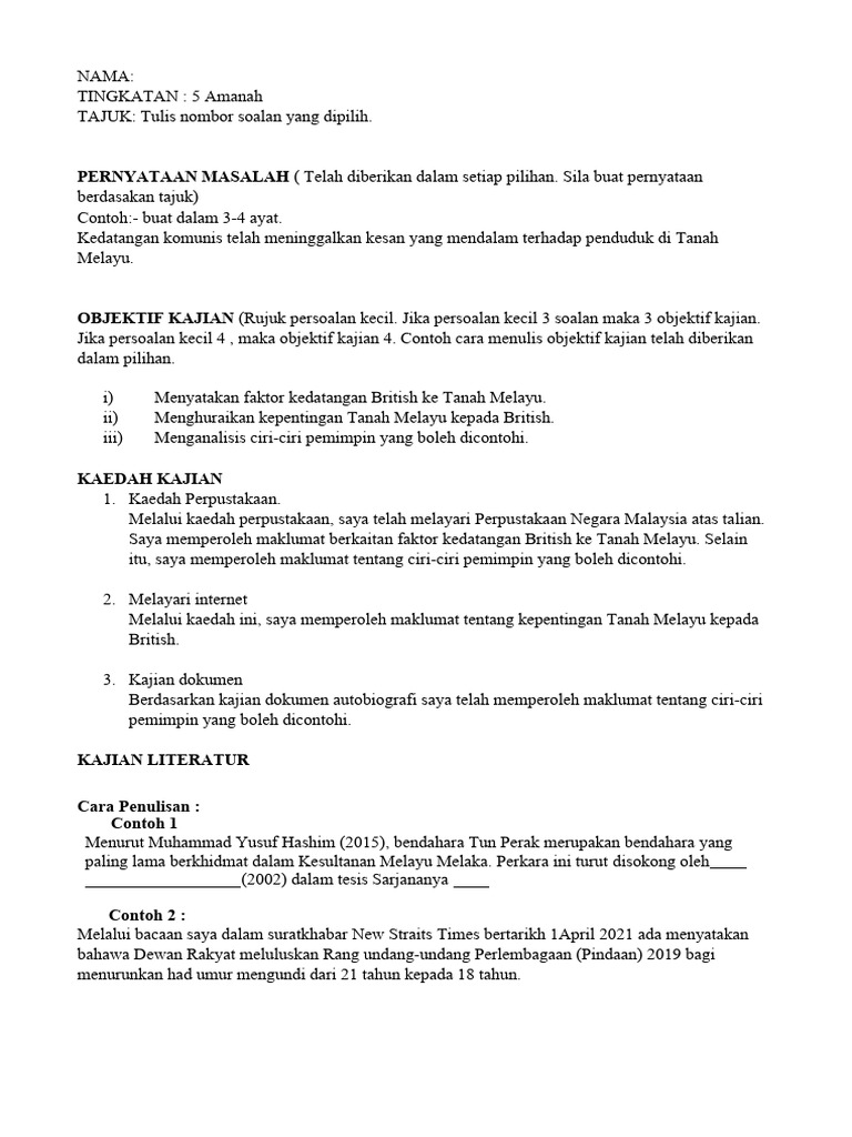 Cara Tulis Kajian Kes | PDF