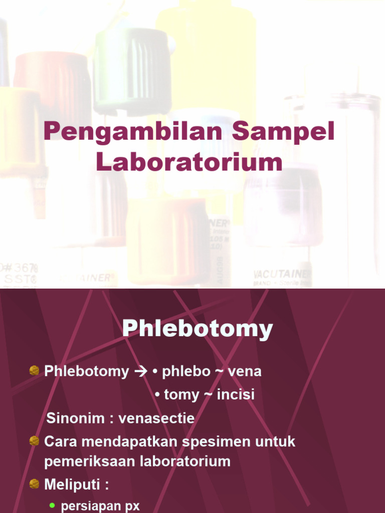 Pengambilan Sampel Laboratorium | PDF