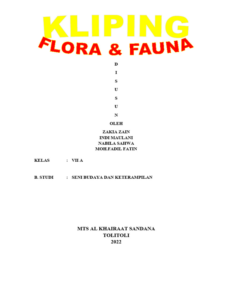 Pengertian Flora dan Fauna | PDF