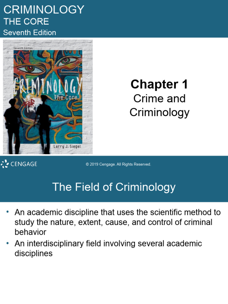 CH 1 | PDF | Criminology | Crime & Violence