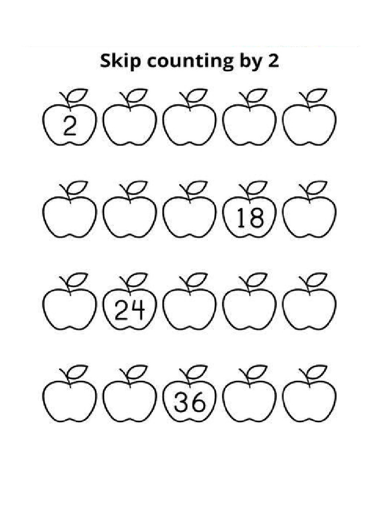 Skip Counting by 2 | PDF