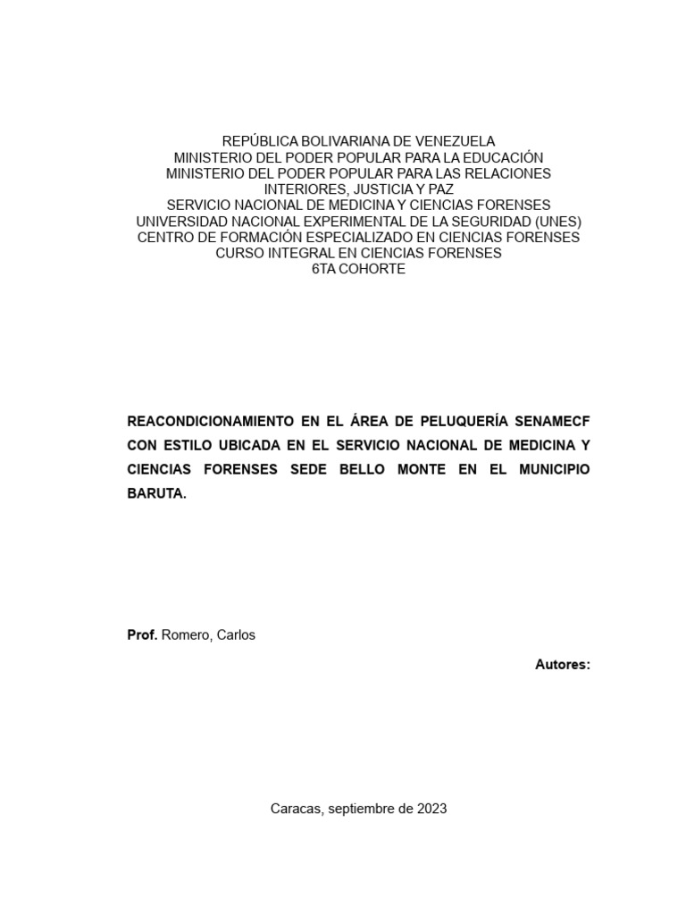 Proyecto Senamecf Martha Infante | PDF