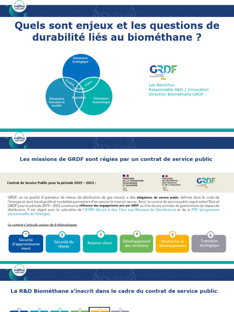 Leo Benichou GRDF RNM GAB - MethaNormandie - Vsentdef | PDF