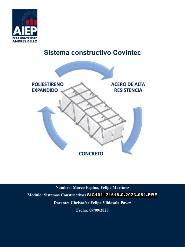 Sistema Constructivo Covintec: Guía Completa | PDF