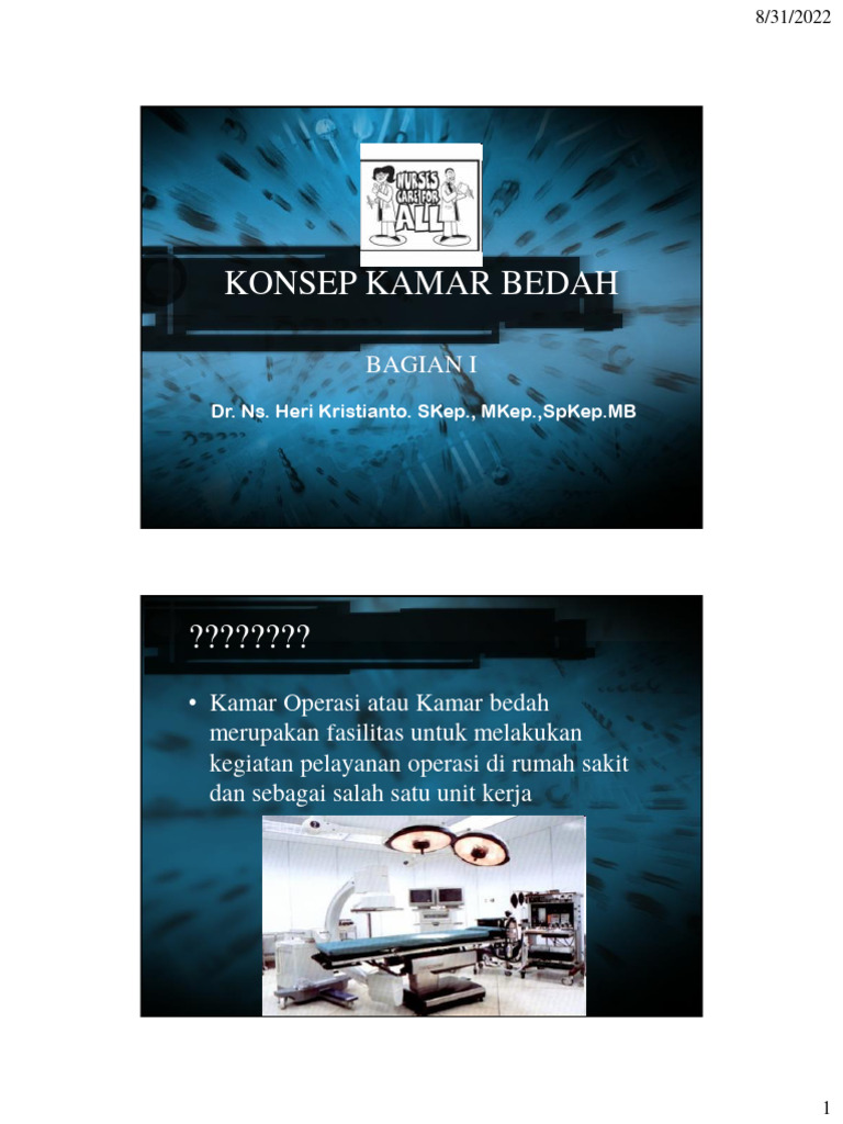 Konsep Kamar Bedah | PDF