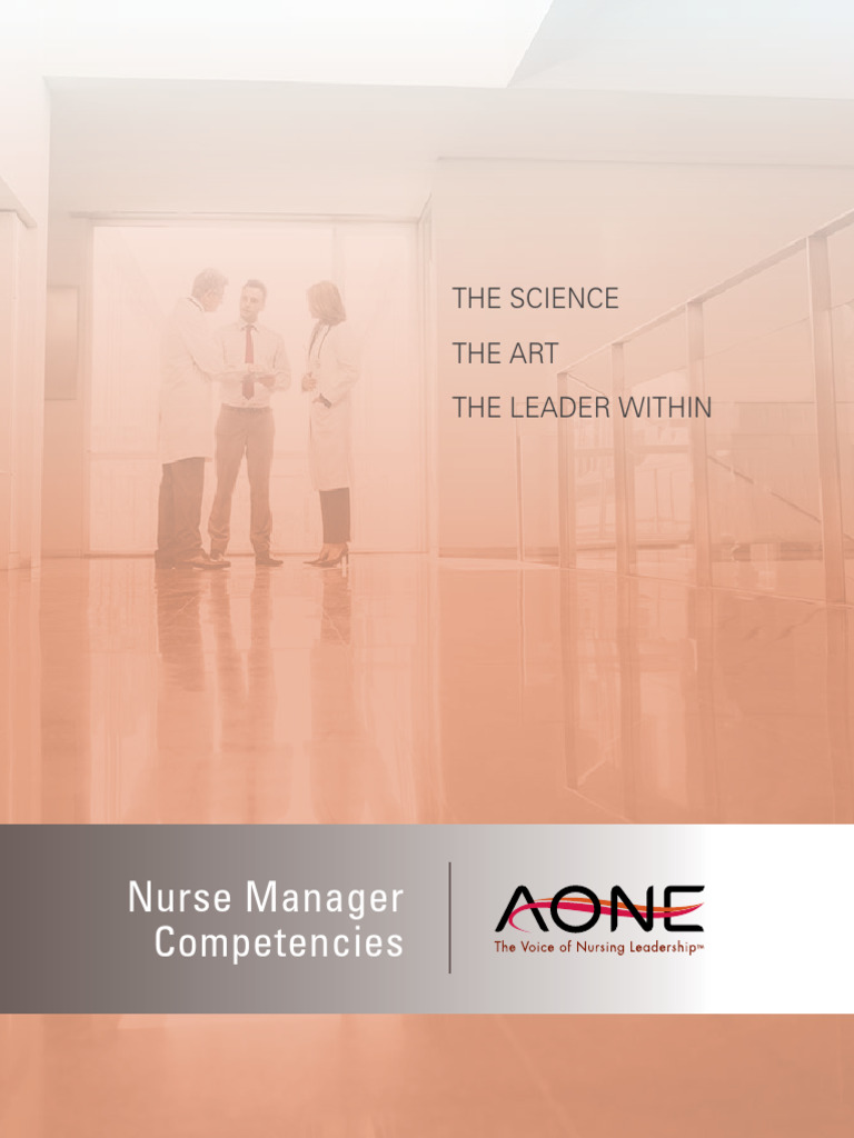 AONE Nurse Manager Competencies Guide | PDF | Leadership | Nursing