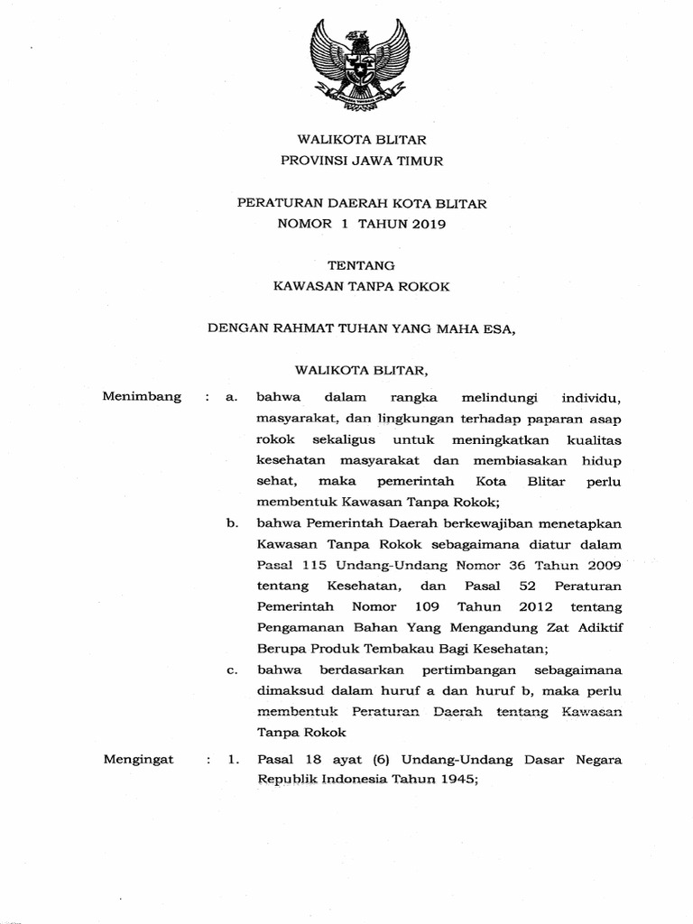 Perda KTR No 1 TH 2019 | PDF