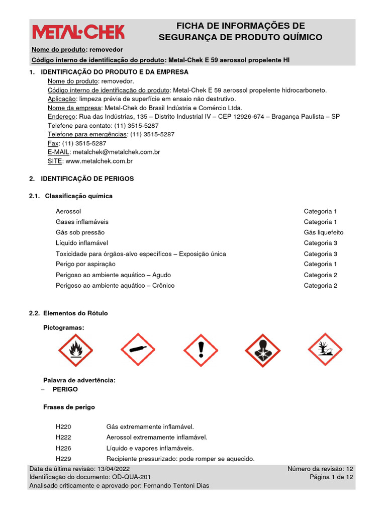 Metal Check E59 | PDF