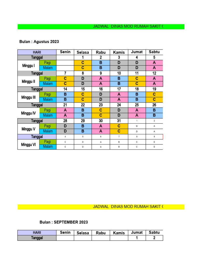 Jadwal MOD 2023 | PDF