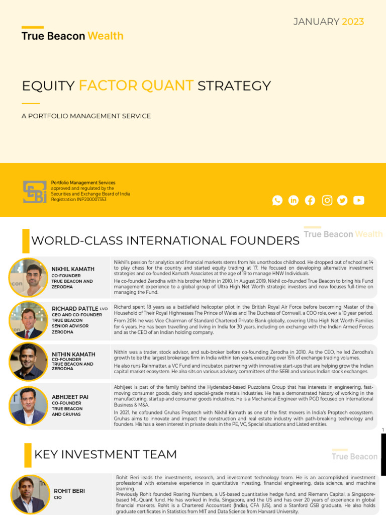 Equity Factor Quant Strategy | PDF