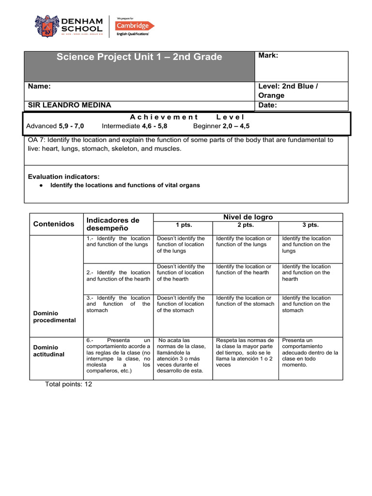 Science Project Unit 1 | PDF
