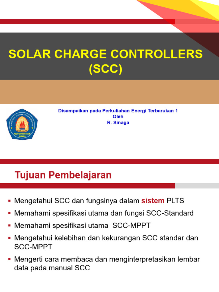 Perbandingan SCC dan MPPT dalam PLTS | PDF