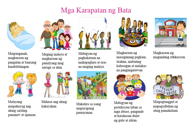327446578-10-Karapatan-Ng-Mga-Bata | PDF