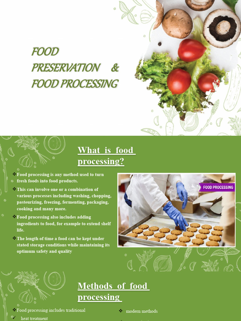 Fresh Foods Presentation Slides | PDF | Food Preservation | Food Processing