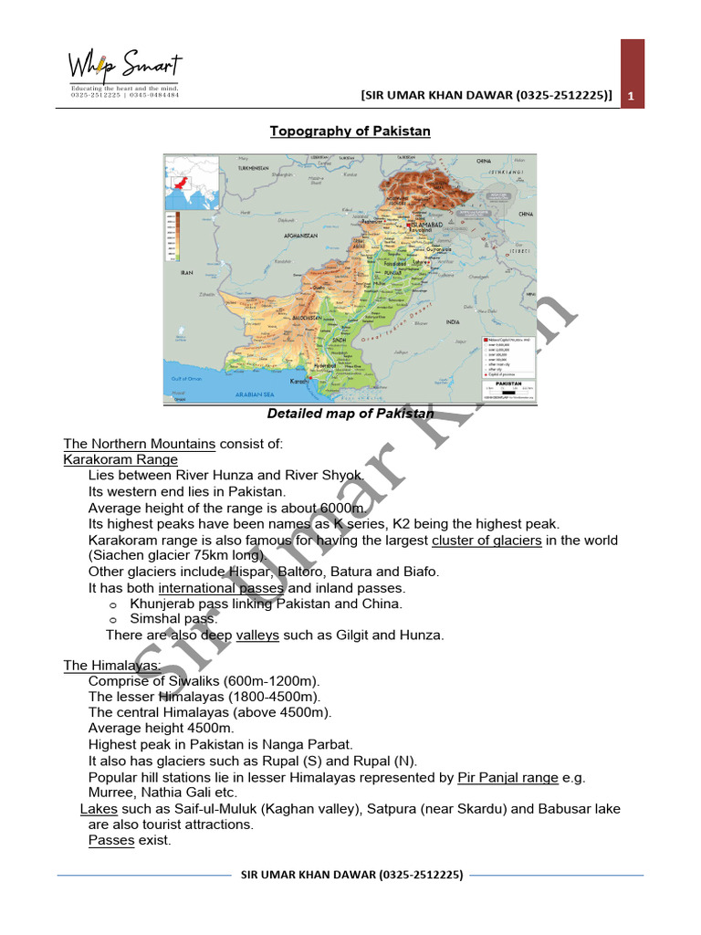 Topography Final Updated Notes | PDF