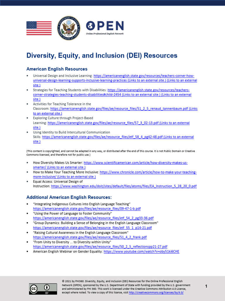 DEI Resources | PDF