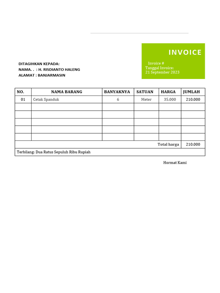 Banner Invoice | PDF