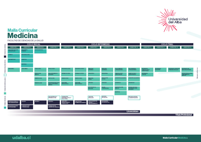 Malla Curricular Medicina 2022 | PDF