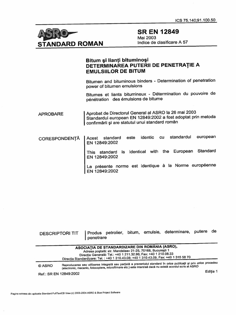 SR en 12849 | PDF