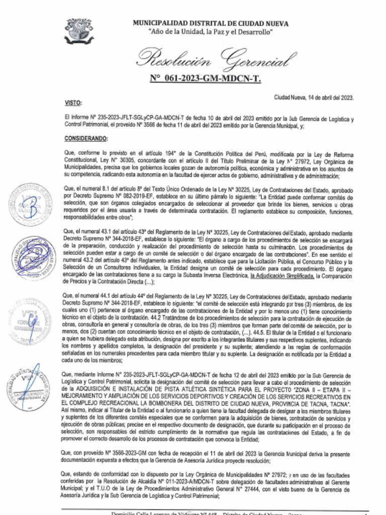 Modelo de Designación de Comité de Selección LP | PDF