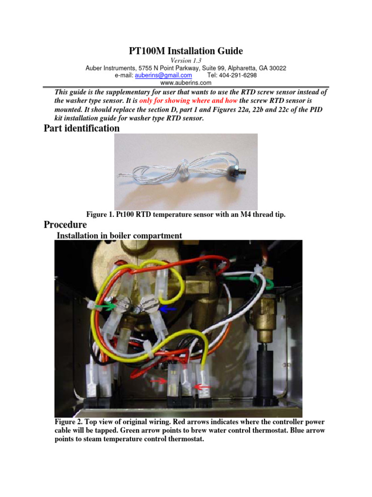6 - Supplemental Guide For Screw Sensor Installation-V1.3 | PDF | Screw ...