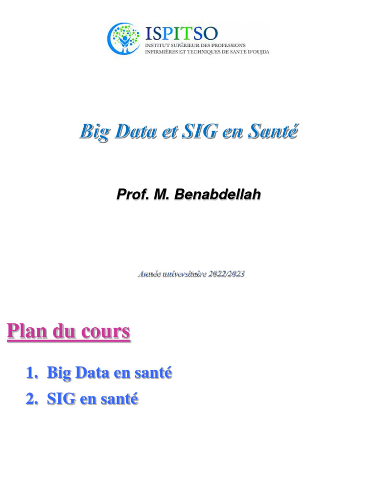 Cours - Big Data & SIG | PDF