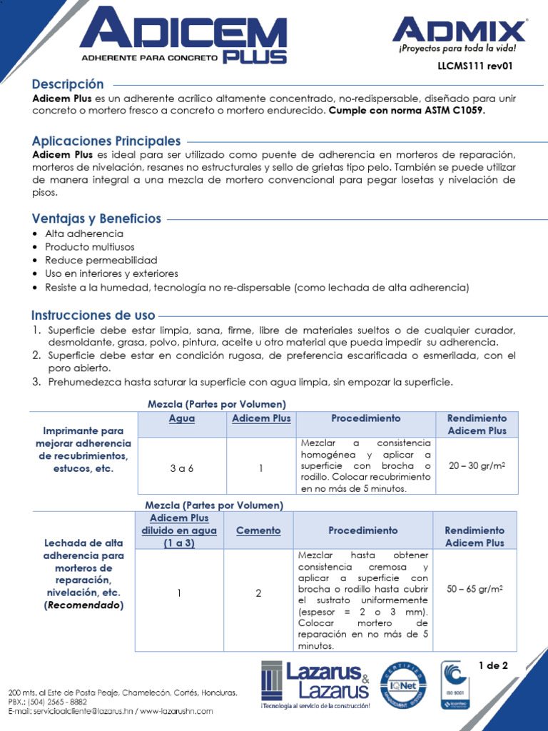 Adicem Plus | PDF