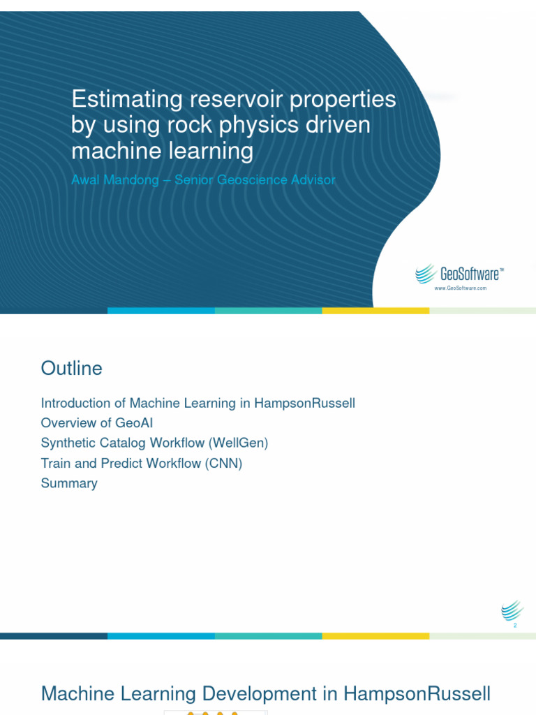 Estimating Reservoir Properties by Using Rock Physics Driven Machine Learning | PDF | Artificial ...
