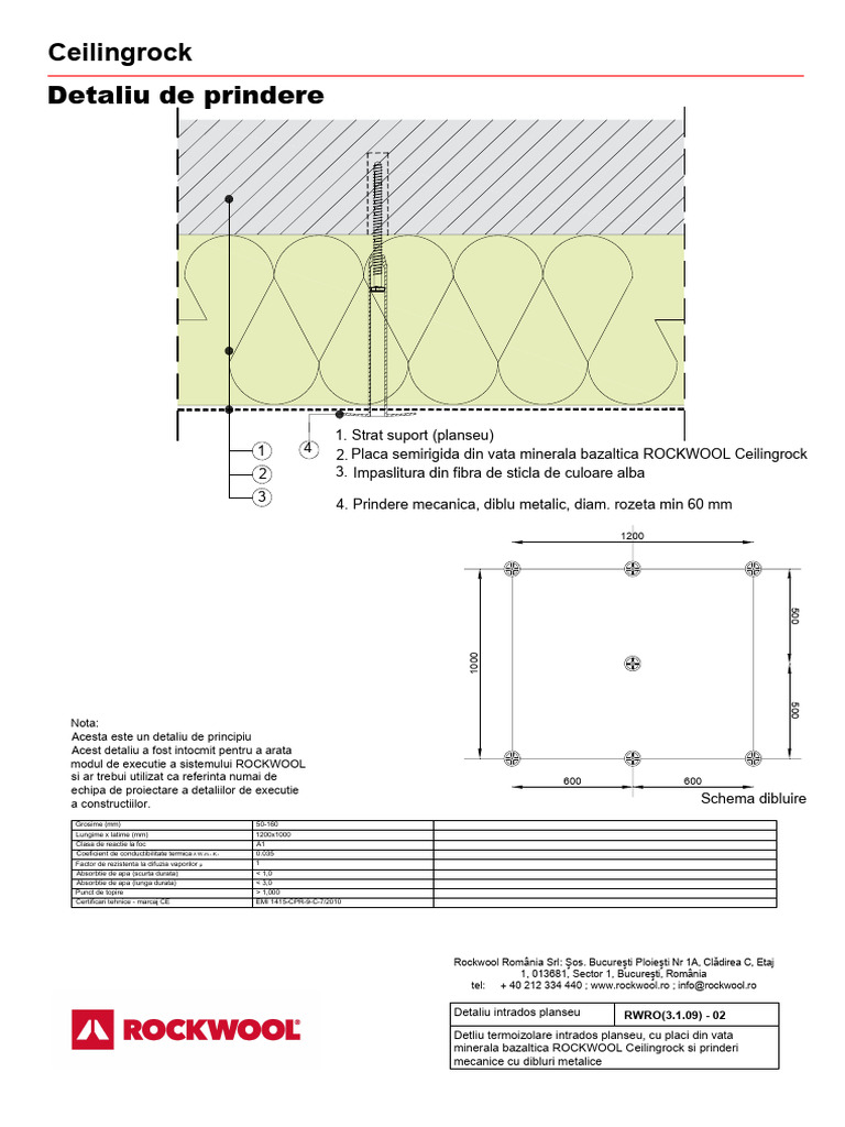Rockwool - Rwropl 02 Detaliu Termoizolatie Intrados Planseu Din Beton ...