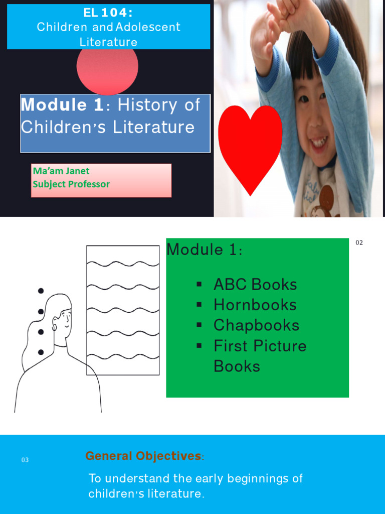 Module 1 - EL 104 Hist of Childrens Lit | PDF