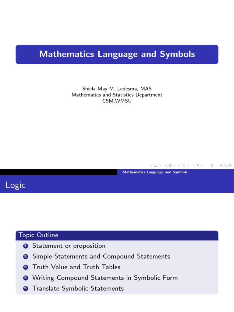 Logic Math | PDF