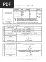 Formula+data Sheet For Edexcel Ial Math | PDF | Waves | Electronvolt