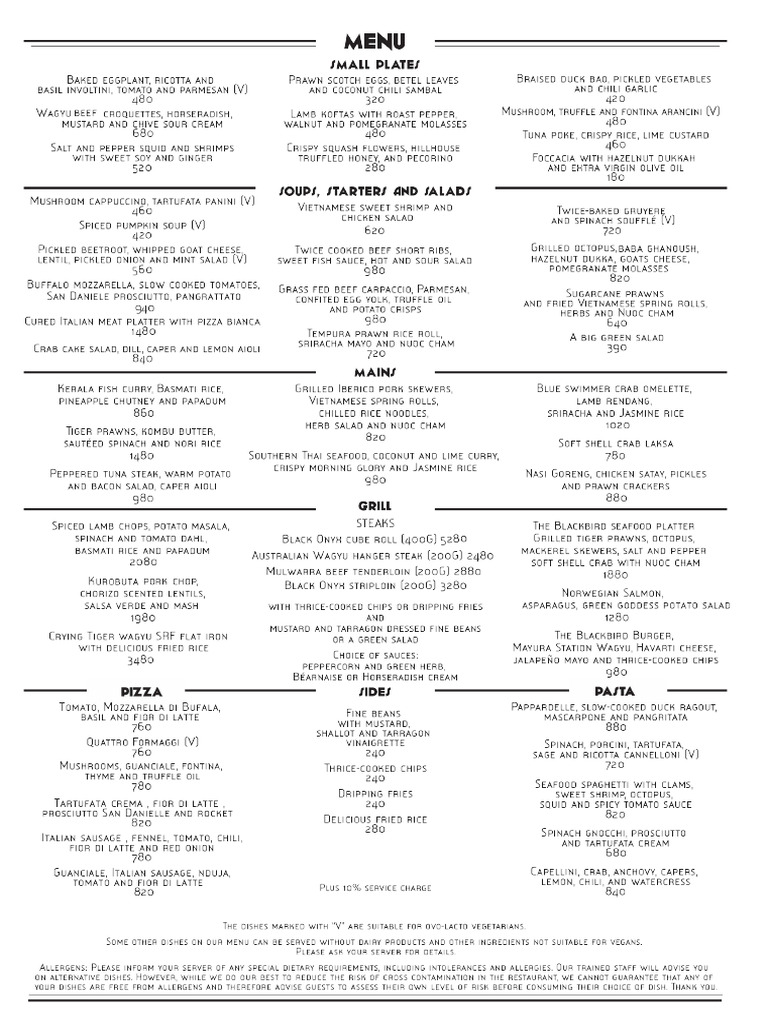 Menu Print | PDF