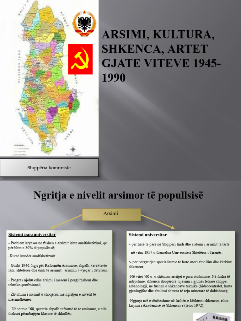 5-Arsimi, Kultura, Shkenca, Artet Gjate Komunizmit | PDF