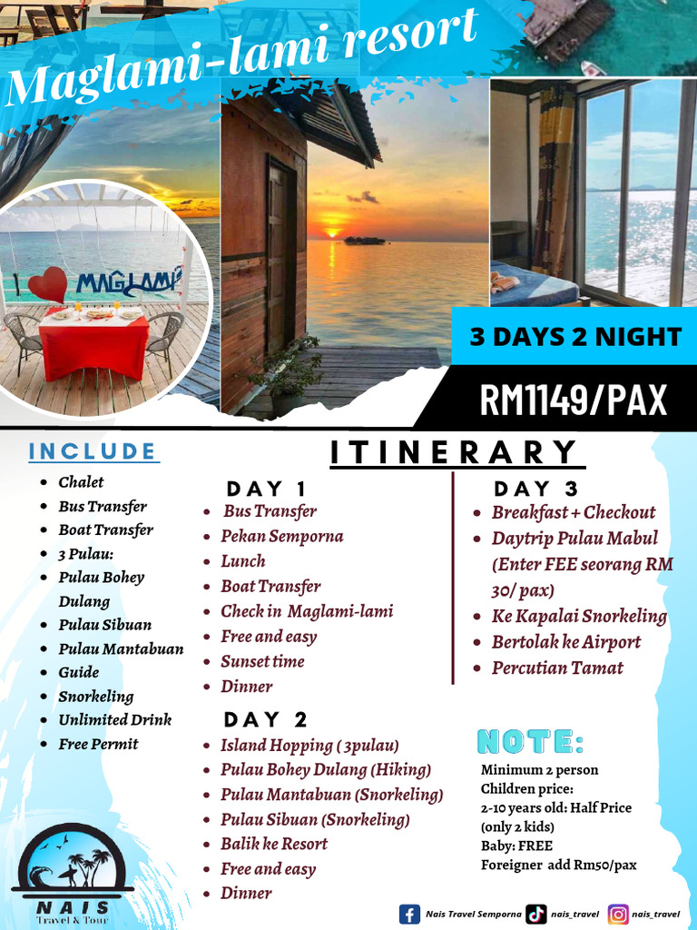 3D2N Nais Travel Pakej | PDF