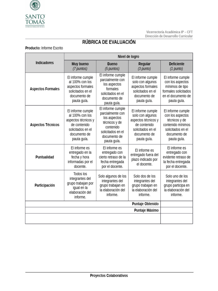 Actividad_1.3_Rúbrica de Evaluación (2) | PDF