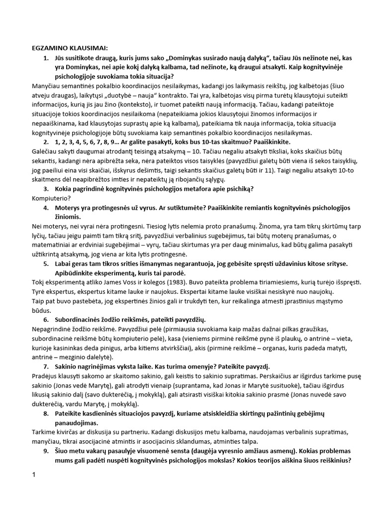 Mastymas Geras | PDF