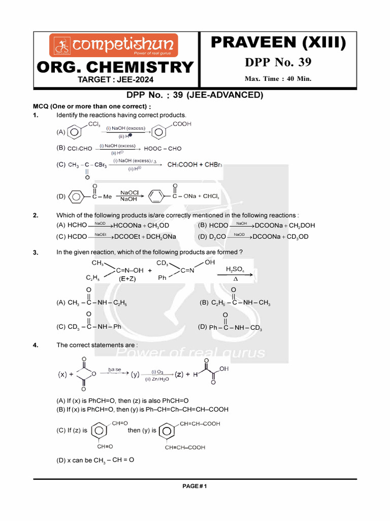 DPP No. 39 (Org. Che.) | PDF